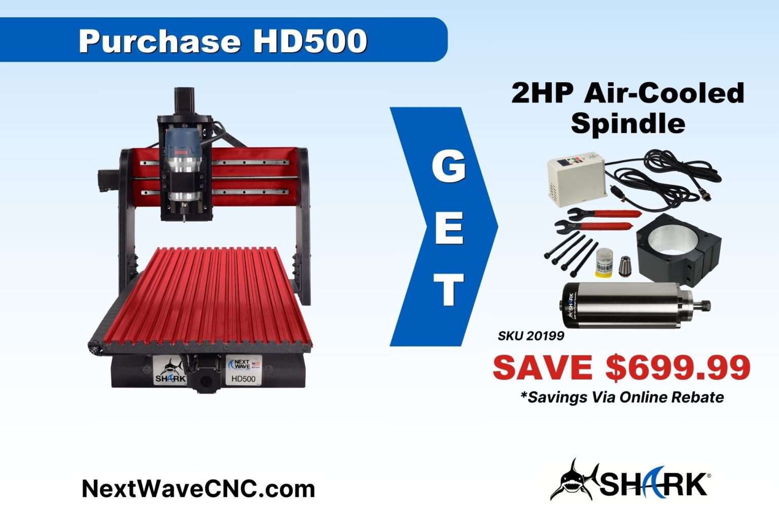 Shark HD500® | Shark CNC Router | NextWave CNC