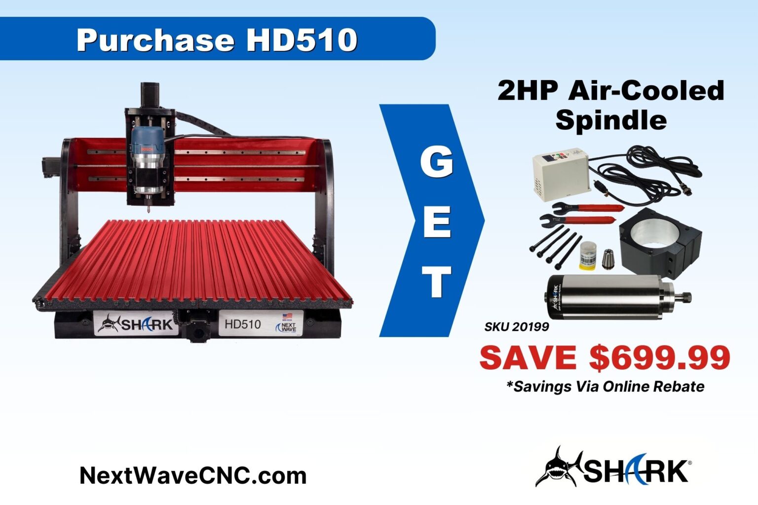 Shark HD510® | CNC Routing Table | NextWave CNC